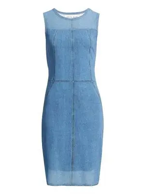CITY BLUES Denim & Mesh Minidress