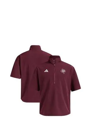 Adidas Texas A&m Aggies Short Sleeve Pullover - Maroon