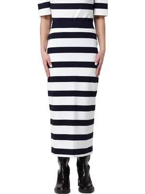 Max Mara Satin Midi Skirt - Blue