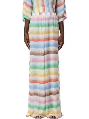 Missoni Striped Wide Leg Pants - Multicolor