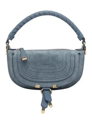 Chloé Chloé Marcie Small Suede Bag Blue