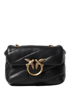 Pinko Quilted Leather Mini Bag With Chain Strap - Black