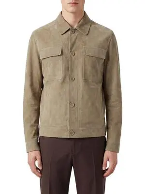 SALVATORE SANTORO Leather Jacket - Sand