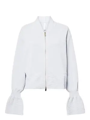 CFCL Milan Marie Zipped Knitted Blouson Jacket - Haze Gray