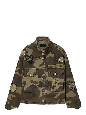 ALLSAINTS Camouflage Cotton Jacket - Camo Green