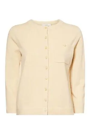 Vince Brushed Wool-blend Cardigan - Chamomile