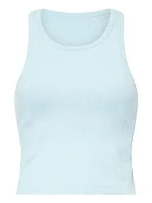 Lululemon Ebb To Street Cropped Racerback Tank Top - Foam Cloud