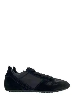 Rick Owens Lace-up Panelled Sneakers - Black