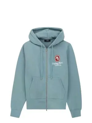 Amiri Logo Zip-up Hoodie - Blue