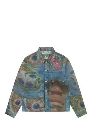 DENIM TEARS X Levi's Big Chief Patterned Denim Jacket - Blue
