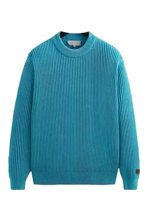 Kith Garment Dyed Meyer Crew-neck Sweater - Blue
