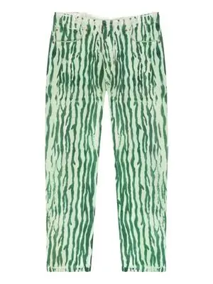 DENIM TEARS Striped Jeans - Green