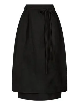STUDIO TOMBOY Tie Wrap Skirt - Black