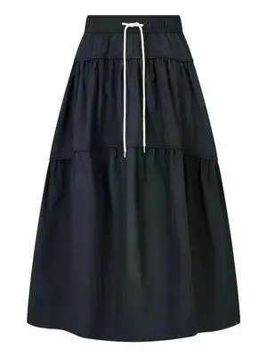 STUDIO TOMBOY Ruffled A-line Skirt - Black