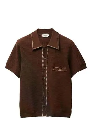 Versace Cotton Knit Shirt - Brown