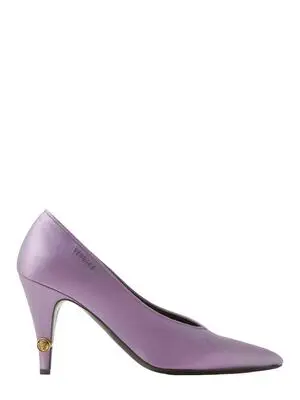 Versace Satin Pumps 90 Mm - Purple