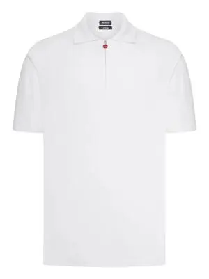 KITON Zip Cotton Polo Shirt