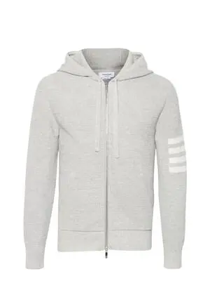 Thom Browne Zip-up Hoodie - Grey