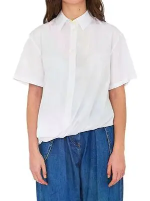 Loewe Asymmetrical-hem Shirt - White