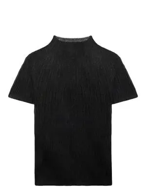 Momoni Mirada Ribbed T-shirt - Black