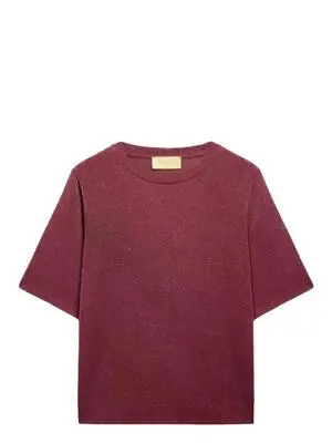 Momoni Iora Short-sleeved Crew-neck T-shirt - Red