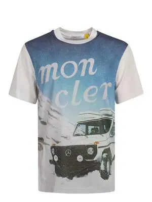 Moncler Printed T-shirt - White