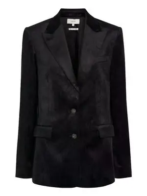 Vince Button Corduroy Blazer - Black