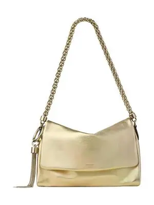 JIMMY CHOO Tassel Chain Shoulder Bag - Gold