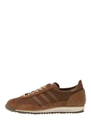 Adidas Striped Logo-detail Sneakers - Brown