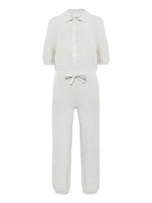 LANEUS Knitted-Construction Jumpsuit