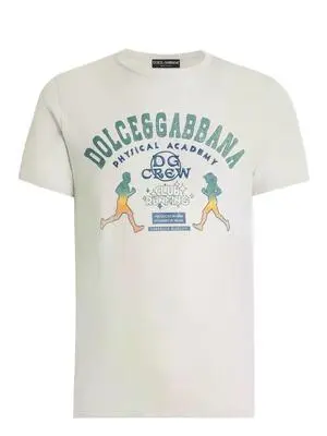 Dolce & Gabbana Crew-neck Graphic T-shirt - Neutrals