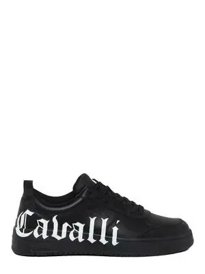 Just Cavalli Logo-lettering Sneakers - Black