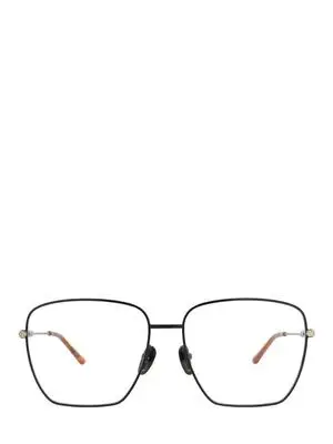 Gucci Square-frame Metal Optical Frames - Black Black Transparent (gg1414o/30014424/003)