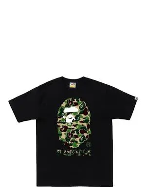 A BATHING APE Abc Camo Bathing Ape 1i80110005 Tee Shirt - Black/green
