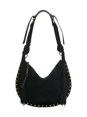 Isabel Marant Étoile Oskin Soft Studded Shoulder Bag - Black