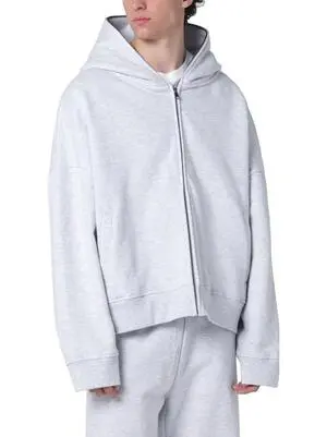ENTIRE STUDIOS Cotton Zip-up Hoodie - Grey