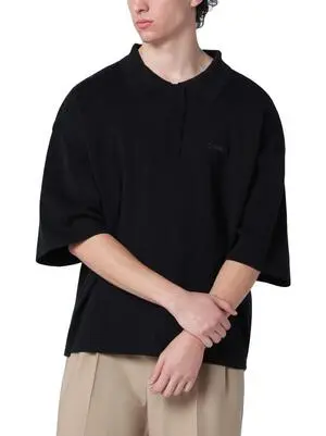 ENTIRE STUDIOS Long-sleeve Polo - Black