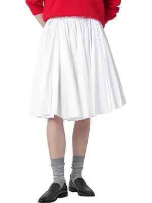 Ami Cotton Skirt - White