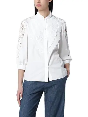 Valentino Garavani Shirt With Sangallo Embroidery - White