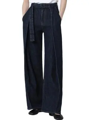 Loewe Indigo Denim Jeans With Belt - Blue