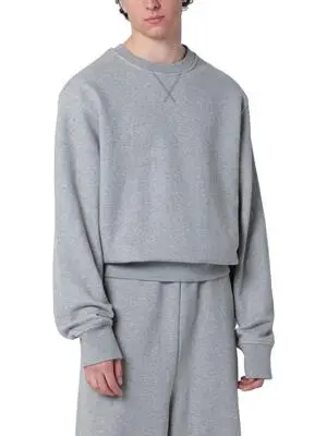 ENTIRE STUDIOS Cotton Crewneck Sweatshirt - Grey
