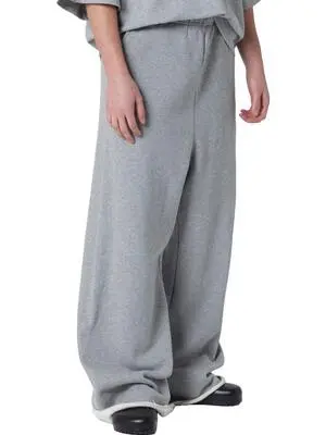 ENTIRE STUDIOS Black Wide-leg Cotton Jogging Trousers - Grey