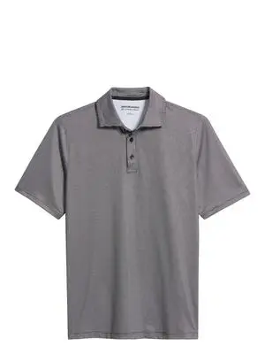 Johnston & Murphy Xc+™ Ace Micropattern Performance Golf Polo Black/white Gingham