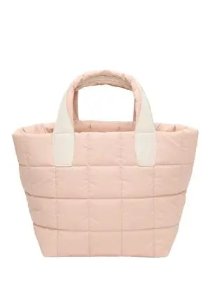 VEECOLLECTIVE Small Porter Quilted Tote - Cameo Rose Pnk