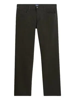 Citizens Of Humanity Elijah Relaxed Straight Leg Twill Pants - Forest Dark Green