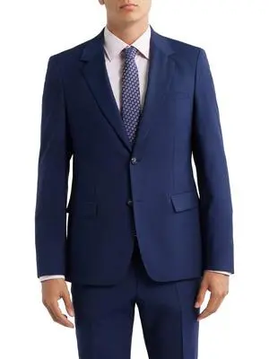 BOSS Houston Wool Sport Coat - Open Blue