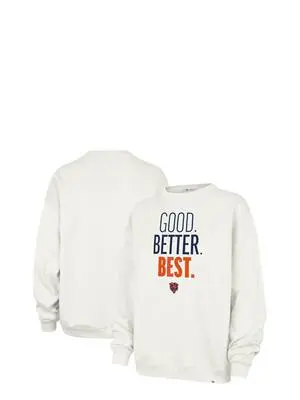 '47 47 Chicago Bears "good. Better. Best." Imprint Oversized Sweatshirt - Cream