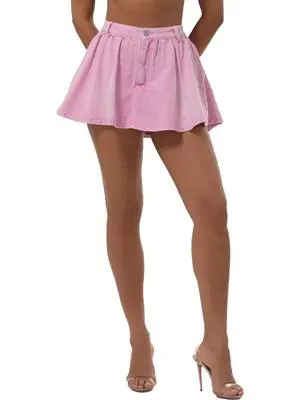 AFRM Marden High Waist Skort - Soft Pink Wash