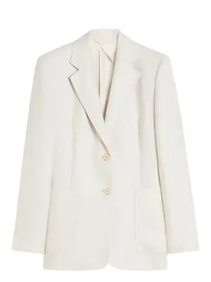Max Mara Linen Twill Blazer - Beige