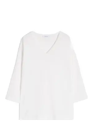 Max Mara Viscose Crêpe Yarn Jumper - Optical White